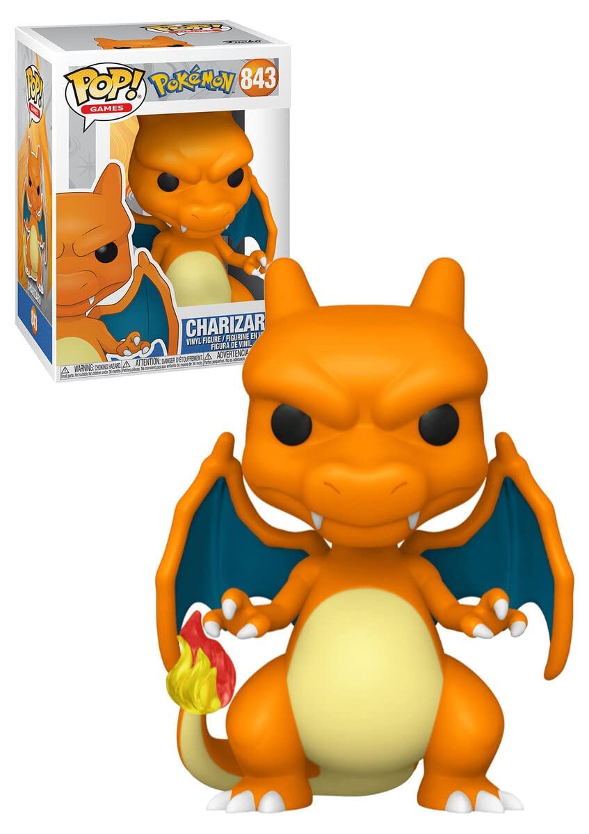 Pokemon Charizard Pop! Vinyl Figure (Bundled with Compatible Pop Box Protector Case),Multicolored,3.75 inches