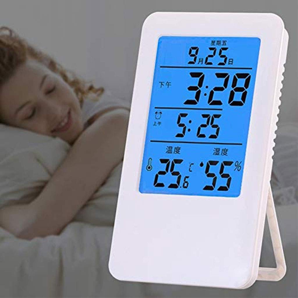 WODMB Thermometer Digital Indoor Thermometer Hygrometer with Humidity Guage, Accurate Temperature Humidity Monitor Meter with Touch Indoor