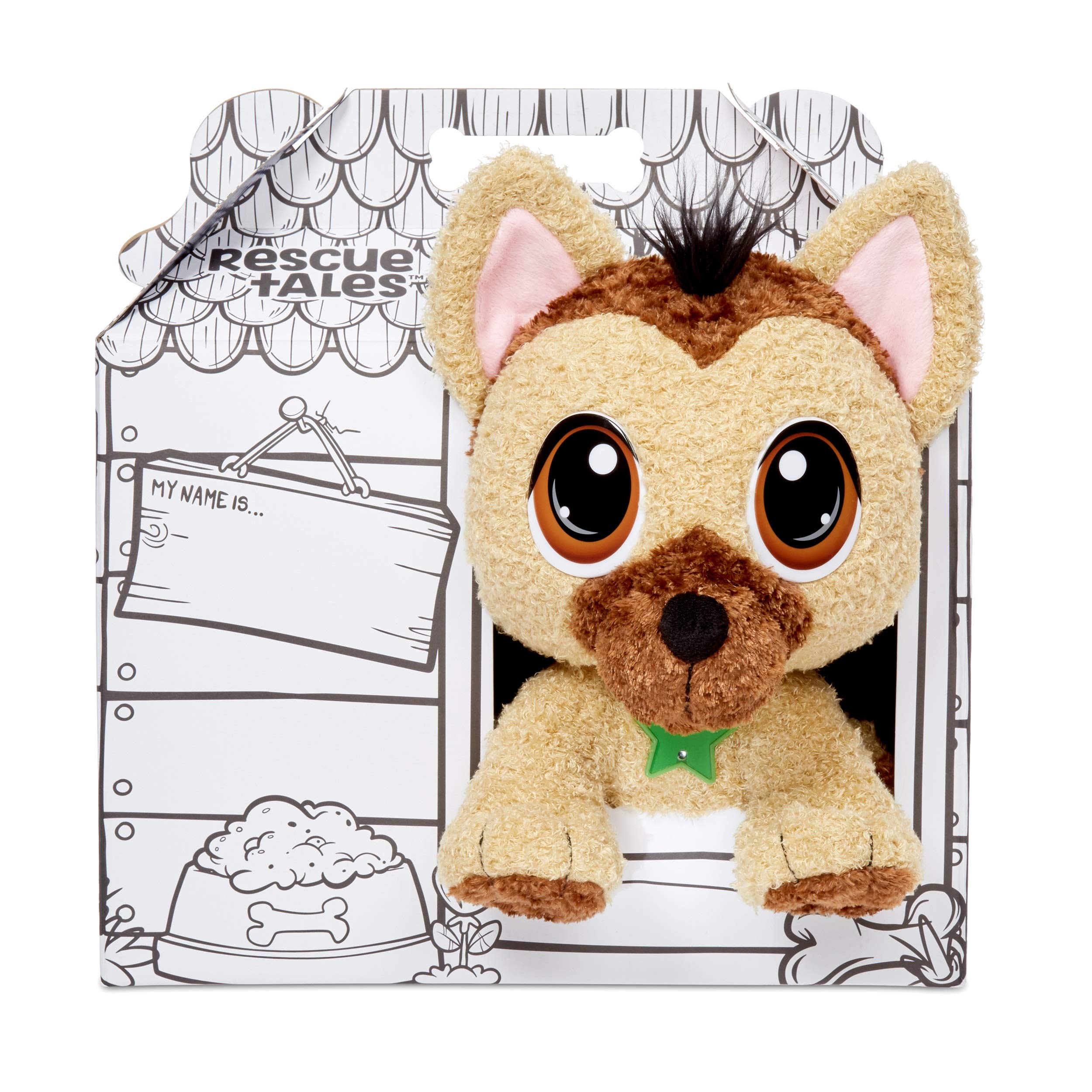Little Tikes Rescue Tales Adoptable German Shepherd Interactive Plush Pet Toy, Multicolor