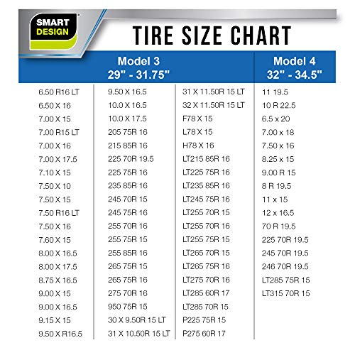 Smart Design RV Wheel Covers - Model 4 - Protects Against Rust & Outside Storage Damage - Trailer, Semi Trucks, Travel, & Large Vehicle Tires (2-Pack) (Fits 32-34.5" Diameter Wheels) [White w/ Felt]