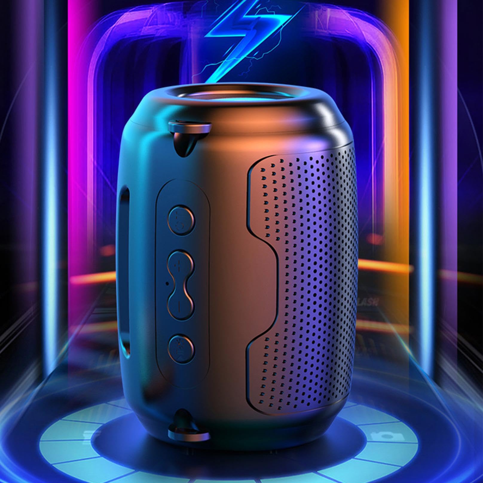 Bluetooth Speaker Wireless Portable Speaker Stereo with LED Lights Mode for Home Theater,Party,Outdoor,Gym,Gaming,TV...