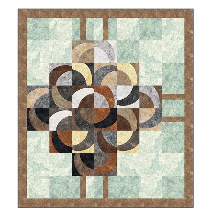 Dark Brown, Quartz Design, Fabric, 100% Cotton, Stonehenge Gradations II, Iron Ore, Northcott, 26756-36, by The Yard