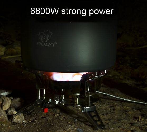 Bulin BL100-B17 Camping Gas Burners Windproof Remote Gas Stove Outdoor Fire Stove Windproof Stoves Outdoor Hiking Camping with Ignition Device Equipment