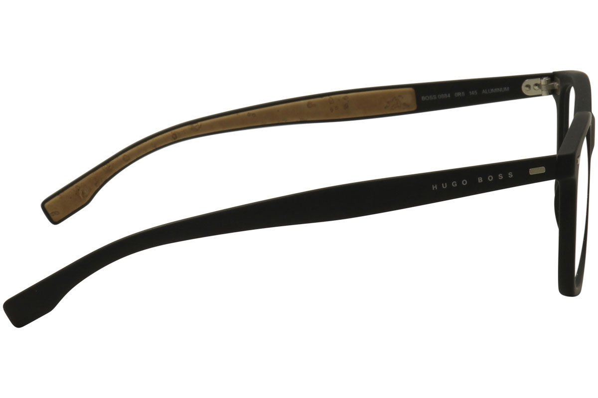 Boss hub Plastic Rectangular Eyeglasses 53 00R5 Black