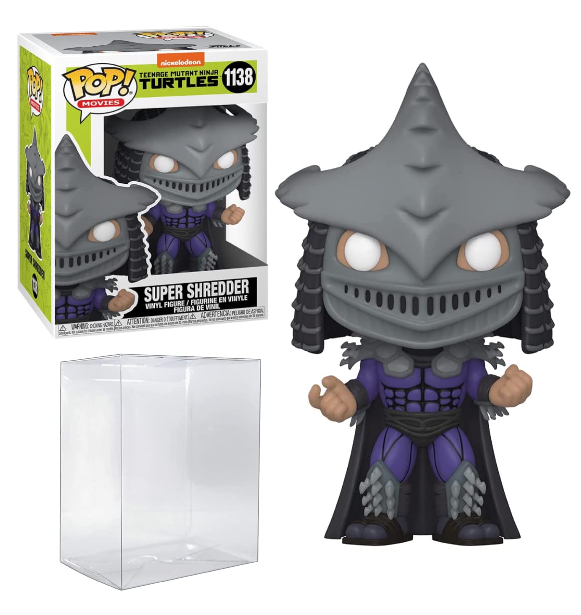 POP Funko Pop| Movies: Teenage Mutant Ninja Turtles: Secret of The Ooze - Super Shredder, 3.75 inches (Bundled with EcoTek Protector Case to Protect Display Box)