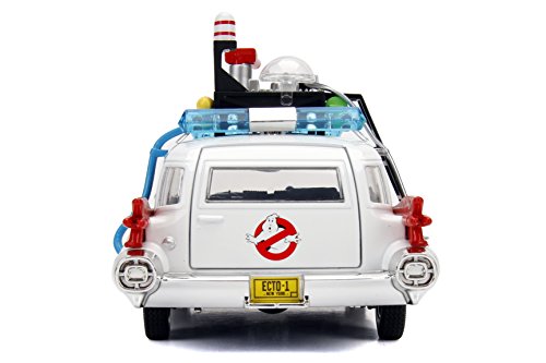 Jada Toys Hollywood Rides: Ghostbusters ECTO-1 White 1: 24 Scale