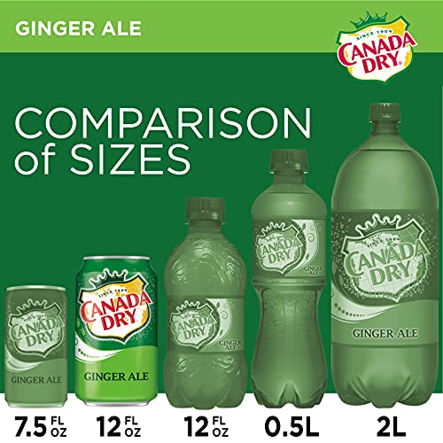 Canada Dry Ginger Ale Soda, 12 fl oz cans (Pack of 12)