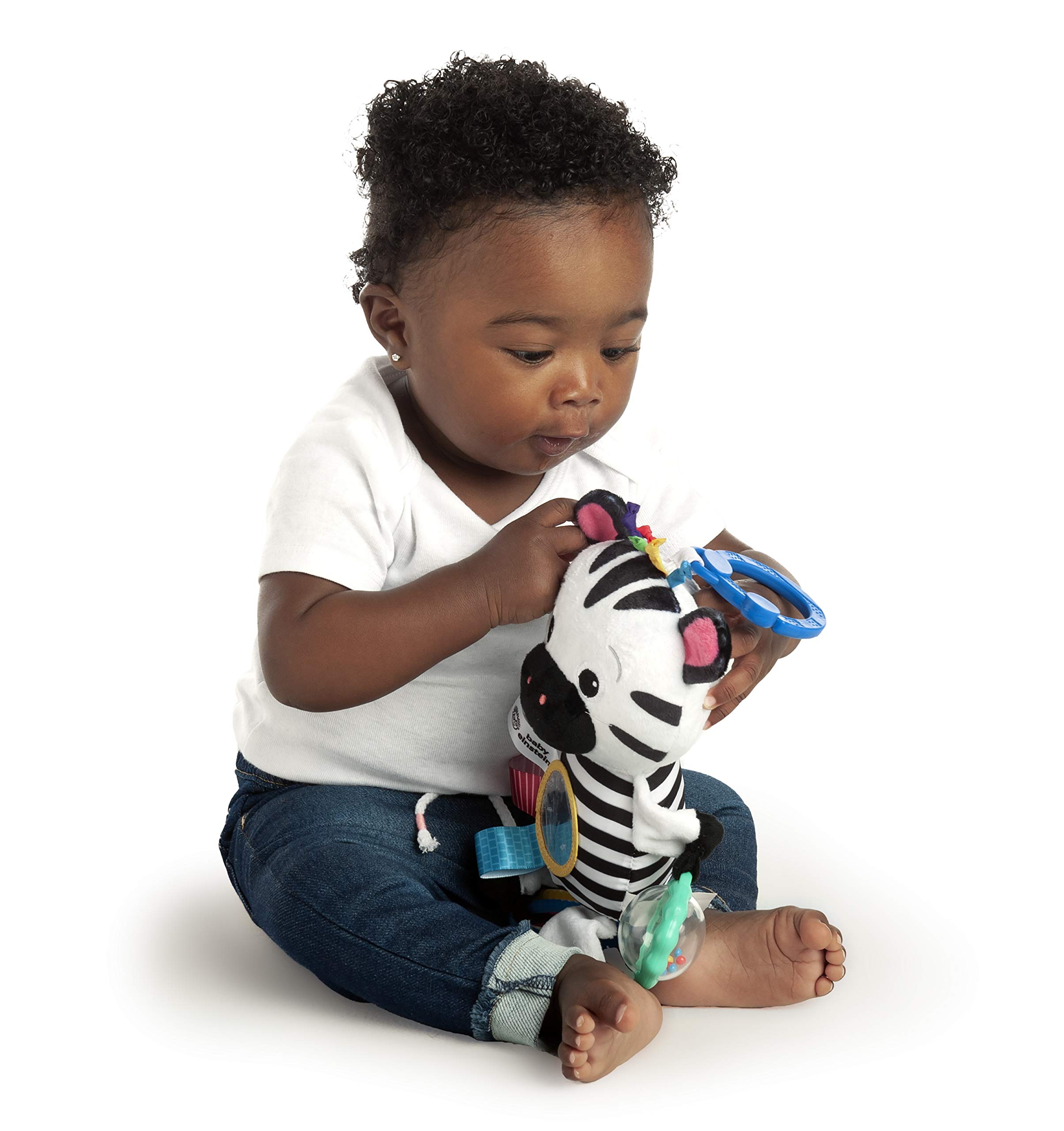 Baby Einstein Zen's Sensory Play Plush Stroller Activity Toy, Ages Newborn, Multicolor,1 Count (Pack of 1)