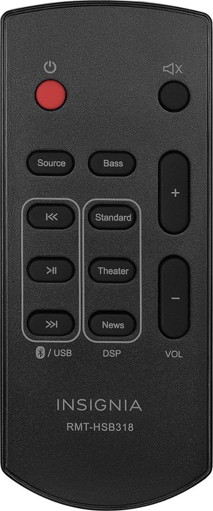 Insignia - 2.0-Channel Soundbar with Digital Amplifier - Black