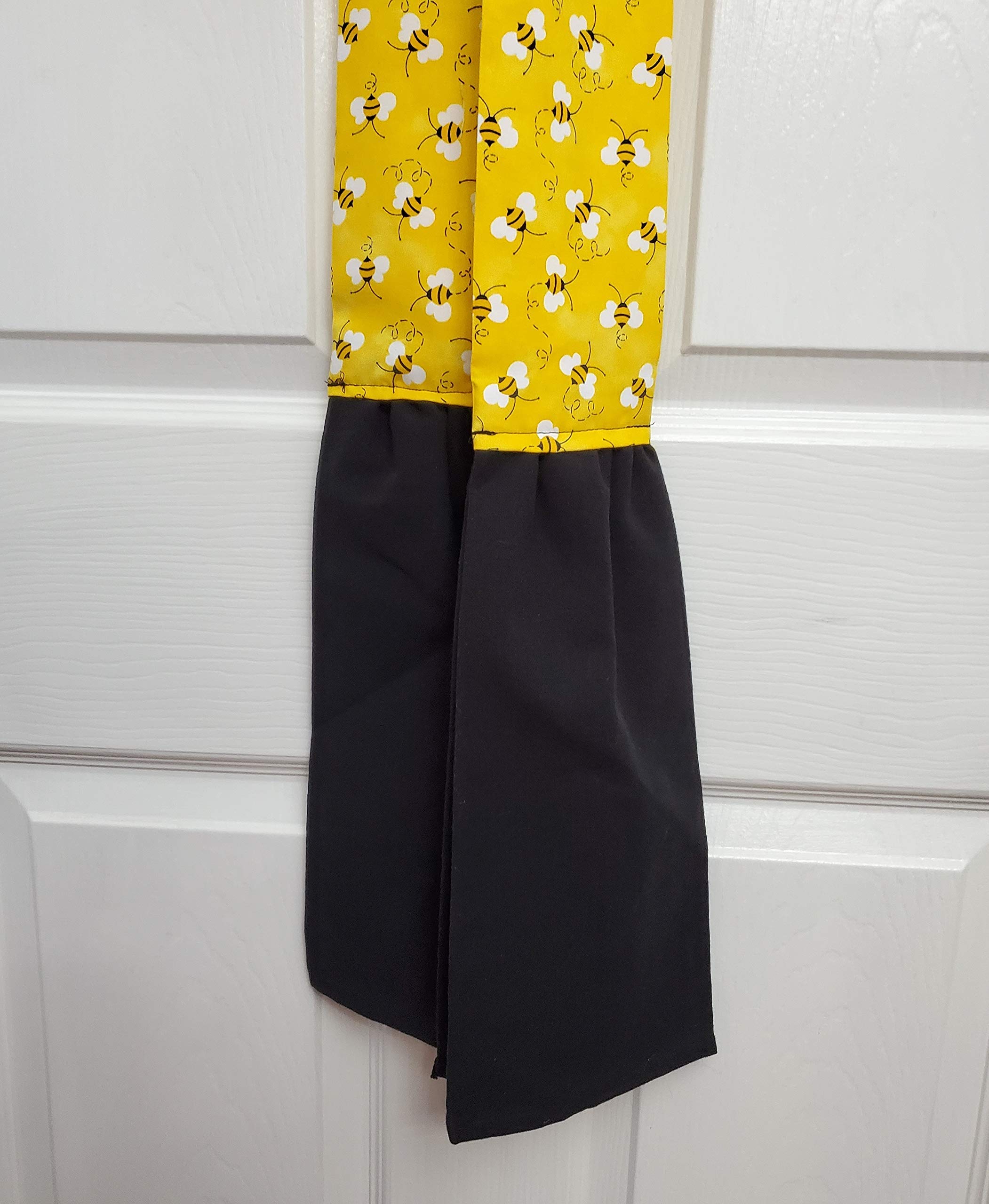 Bumble Bee Neck Towel, Yellow & Black Kitchen Boa, Neck Apron, Kitchen Neck Scarf, Kitchen Scarf, Baker’s Boa, Chef’s Towel, Cooking Towel, Grilling Towel, Gifts under $25