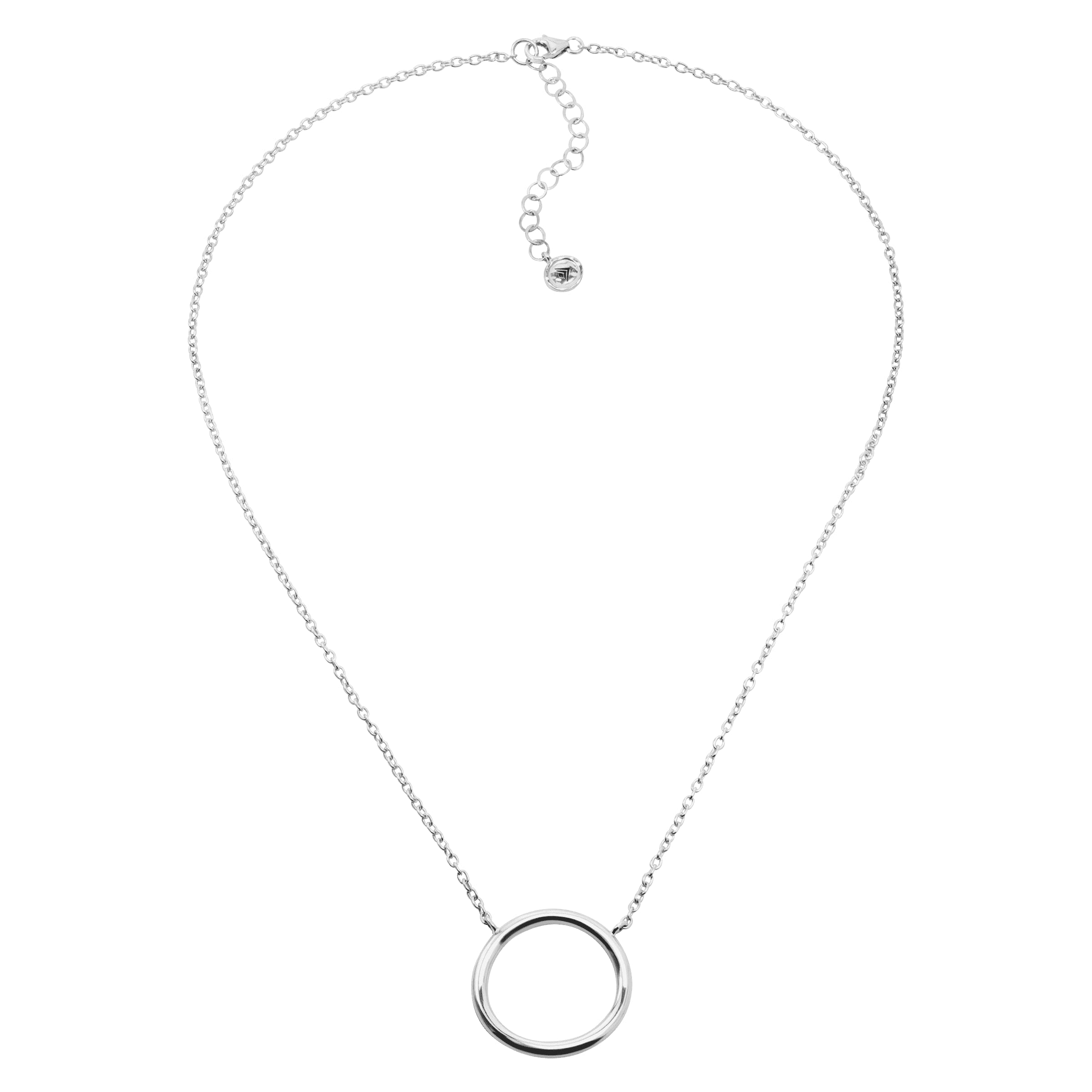 Silpada 'Karma' Open Circle Necklace in Sterling Silver, 18" + 2"