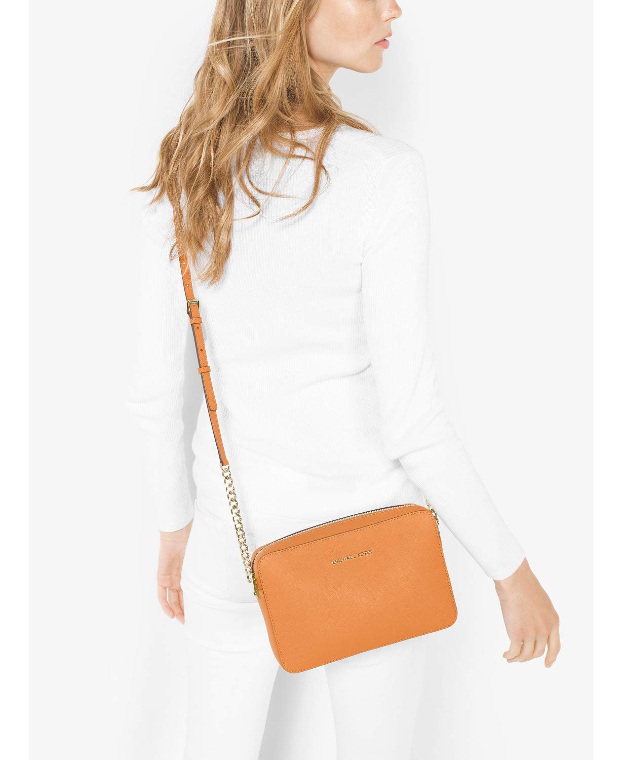 MICHAEL Michael Kors Women's Large East/West Cross Body Bag (Cider)