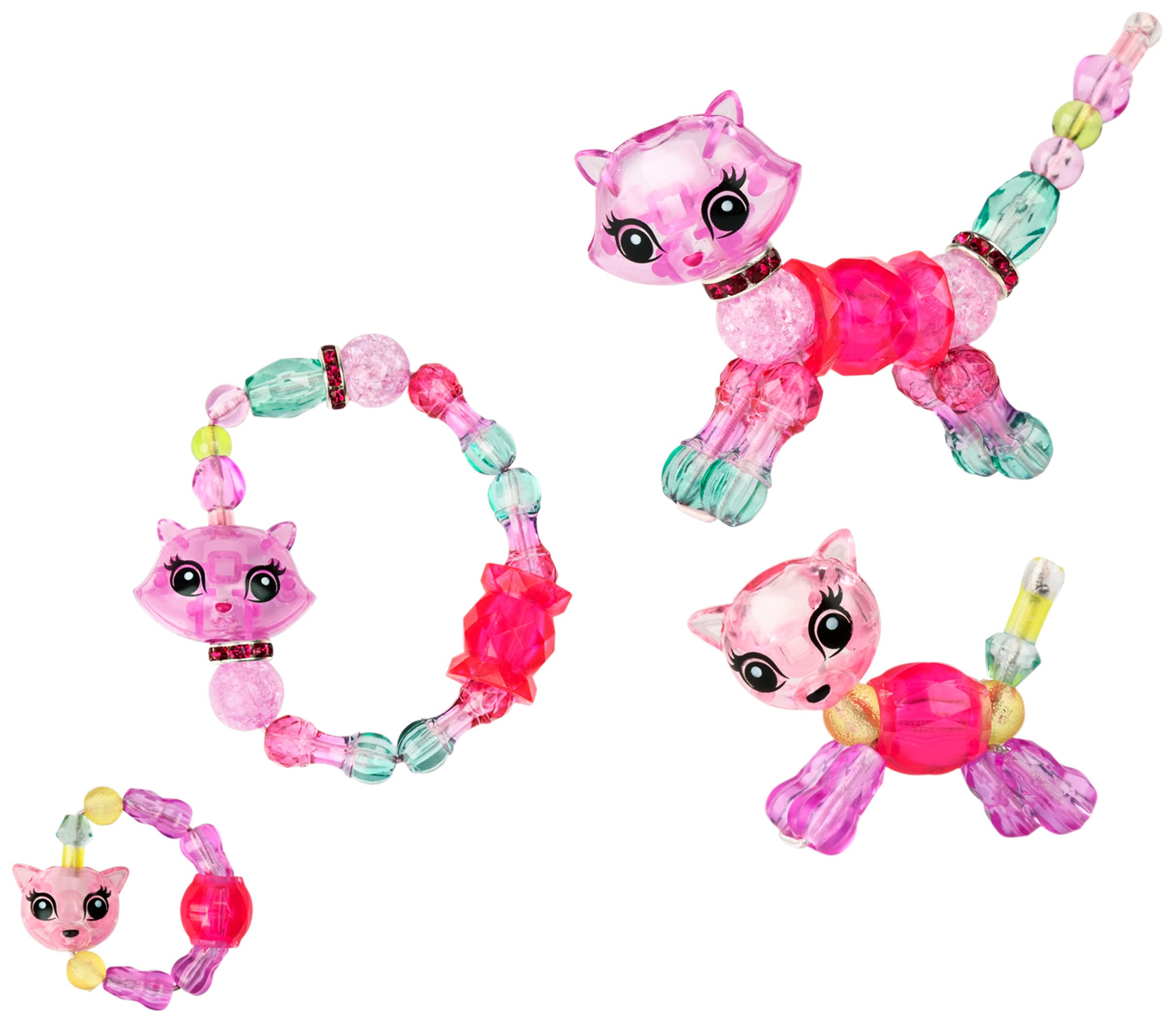 Twisty Petz, Series 4, Purrella Kitty Bundle with Cuddlez Plush and 2 Collectible Bracelets