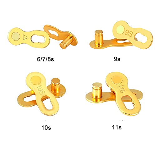 Bicycle Chain Links Single Speed Bicycle Chain Link Connectors Quick Release Master Chain Links Chain Links Mountain Bike Accessories Bike Parts (Color : C)