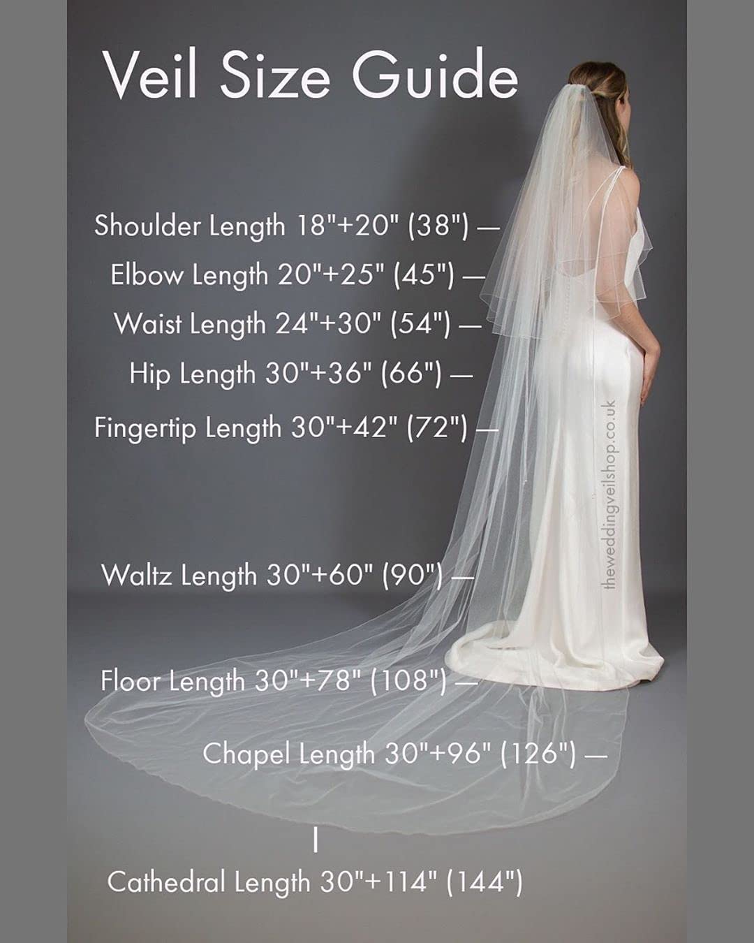 Bmirth 1 Layer Bridal Wedding Veil Cathedral Long Length Lace Bride Tulle Hair Accessories With Comb for women Floral 118" Veil Headpeice (White)