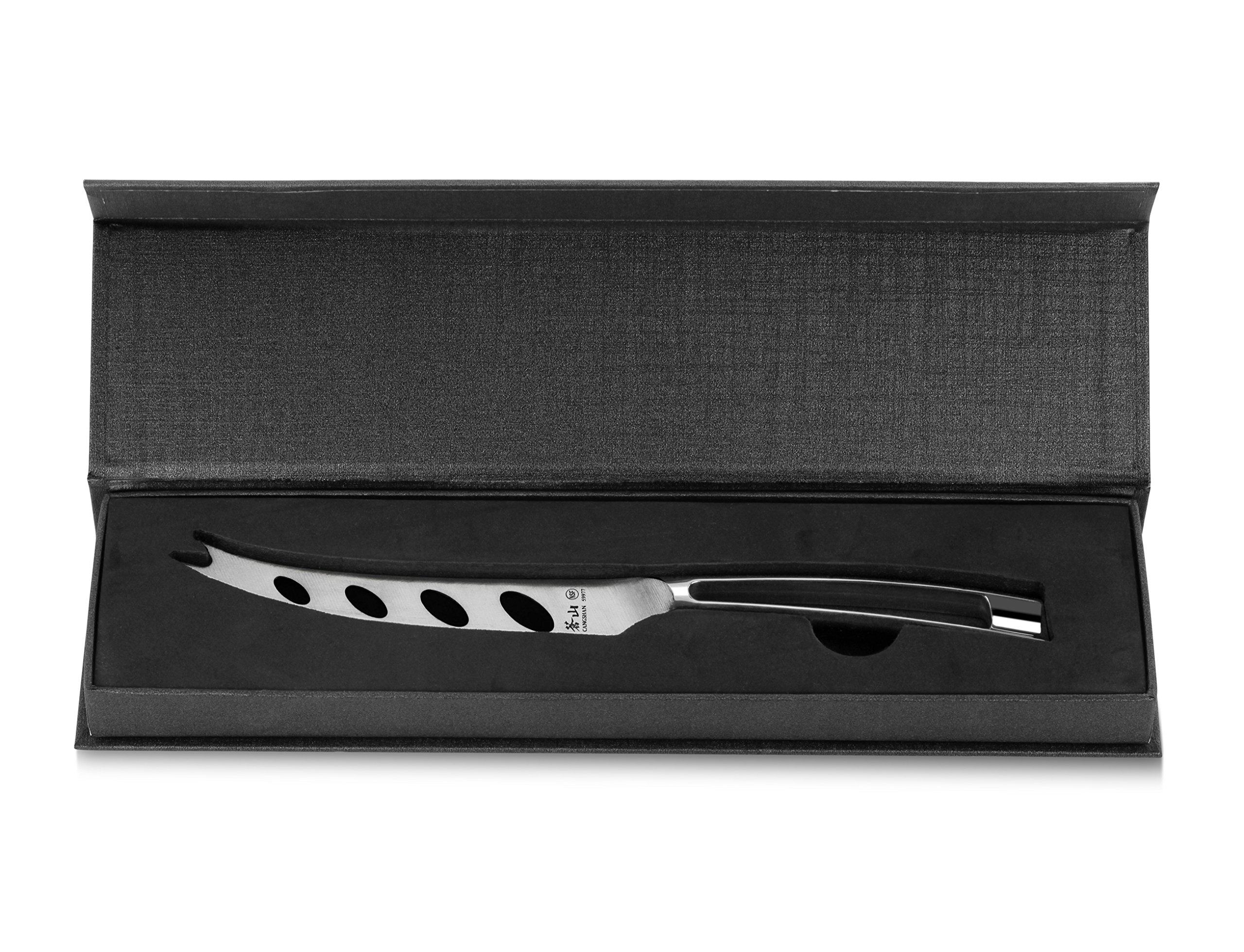 Cangshan N1 Series German Steel Forged Tomato and Cheese Knife, 5" Blade, Silver