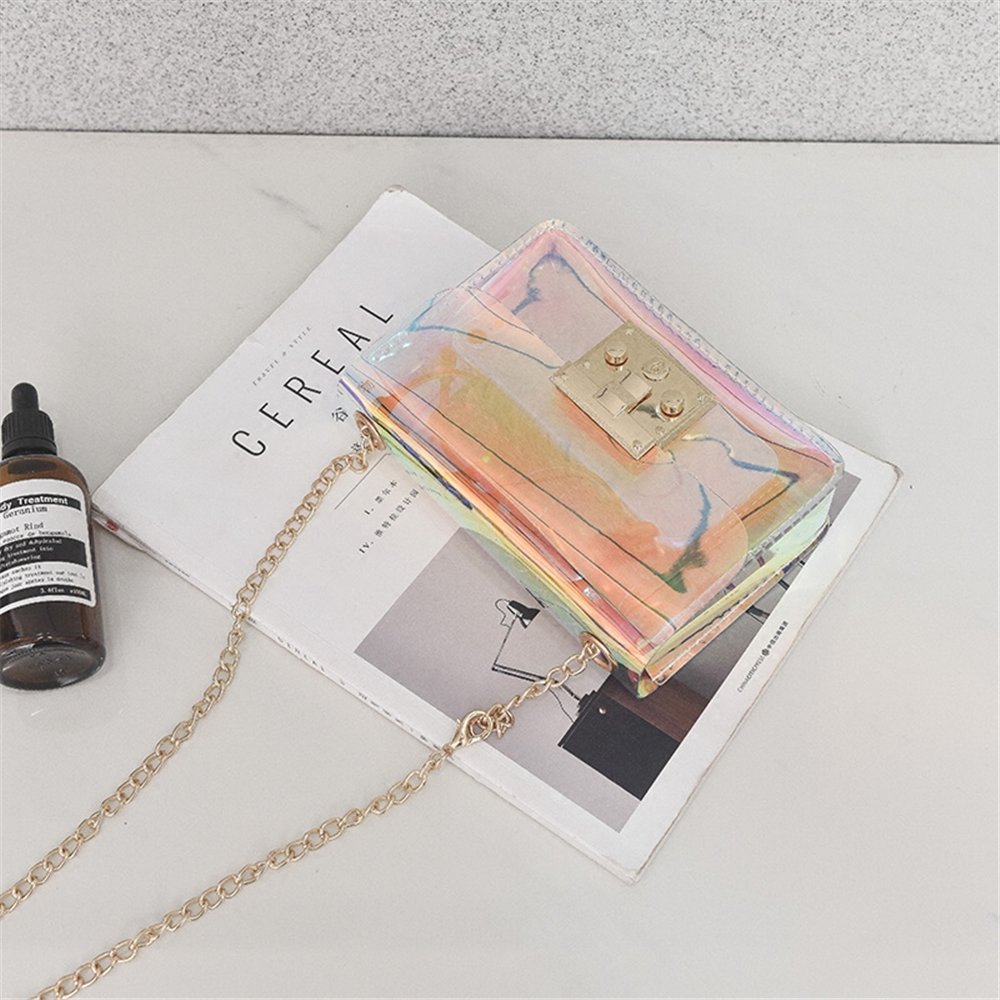 Mini Hologram Clear Cross Body Purse Shoulder Bag Handbag for Women (Style A)