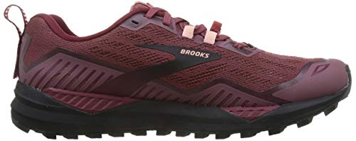 Brooks Women's Cascadia 15 Trail Running Shoe - Nocturne/Zinfandel/Black - 6.5 Medium