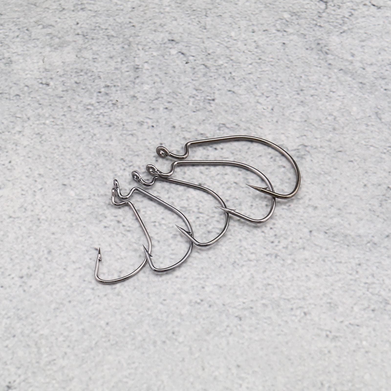 Create idea 50PCS Barbed Fishing Hooks Up-Turned Octopus Hooks Baitholder Hooks Fishing Tackle Hooks for Freshwater Saltwater 5 Sizes 2# 1# 1/0# 2/0# 3/0# 10PCS Each Size