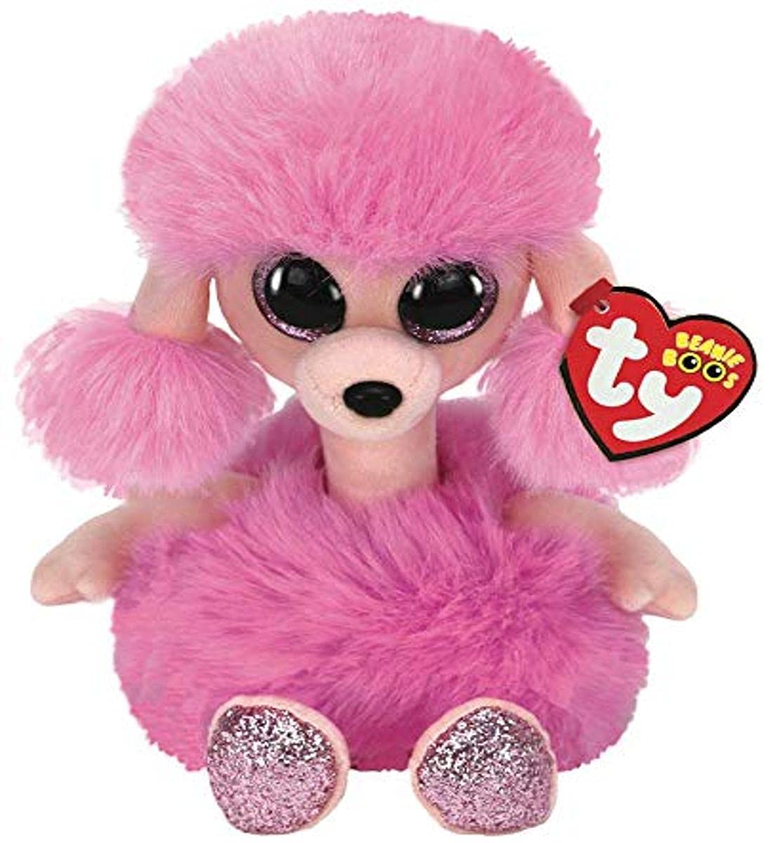 Ty UK Ltd 2005081 Camilla Poodle - Beanie Boos Stuffed Animal, Multicoloured, 15cm