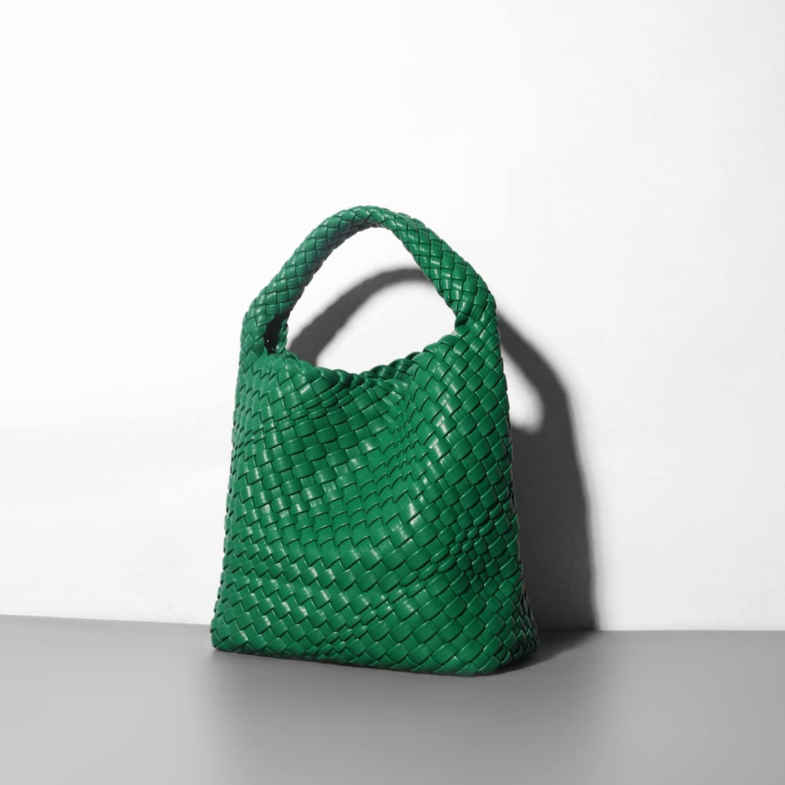 BZXHVSHA Ladies Knitting Handbags and Purses for Women Hobo (Dark green)
