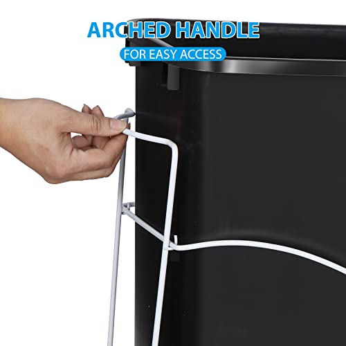 Epetlover 7.6 Gallon Sliding Pull Out Trash Can Waste Container Recycling Bins Under Cabinet for Kitchen, 29 Liters Capacity, Black