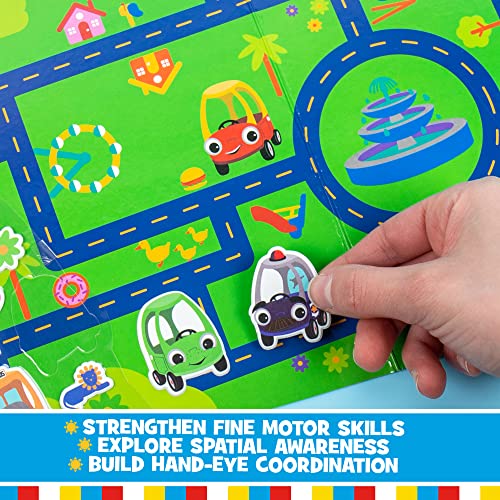 Repositionable Little Tikes Sticker Playset β Car & Truck Stickers for Kids Ages 3+