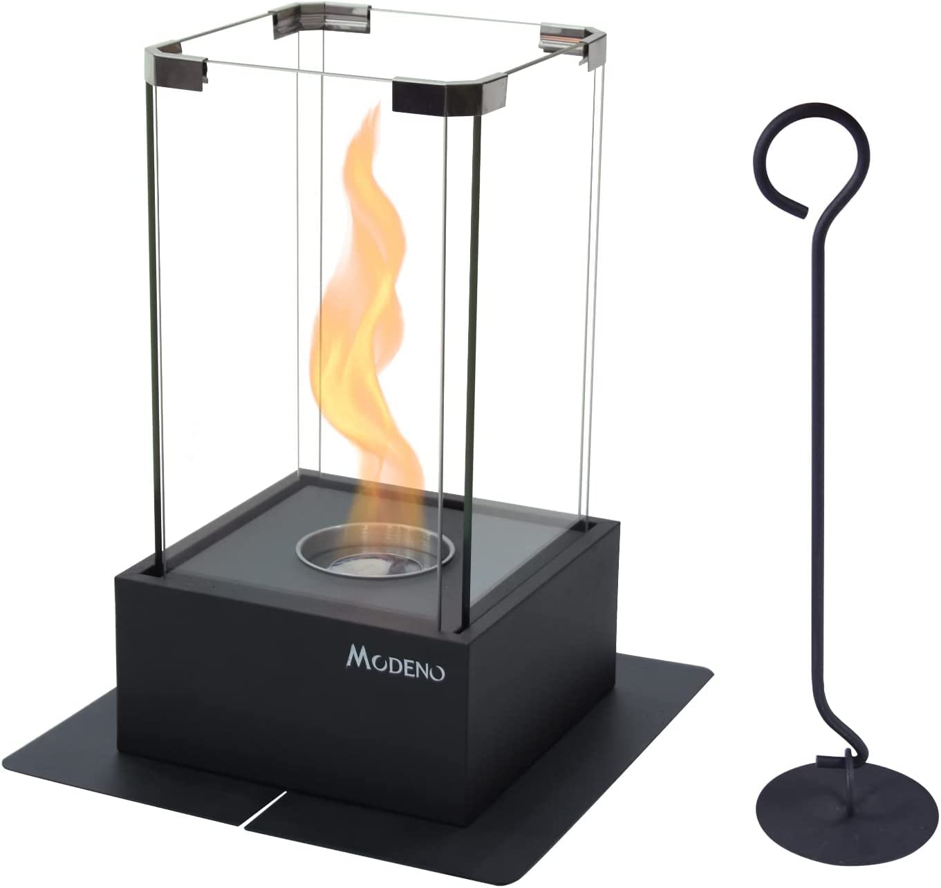 Bio Ethanol Fireplace Smokeless Portable Tabletop Fire Pit for Indoor Outdoor Garden Decor, Portable Tabletop Fireplaces