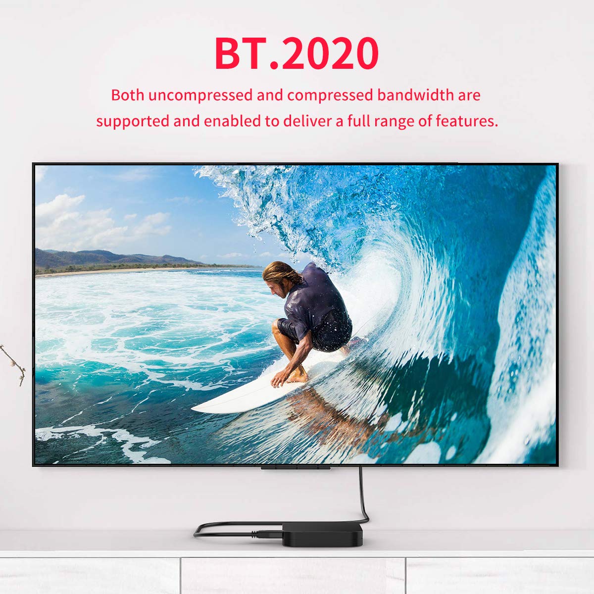 BIFALE 8K HDMI Cable 3ft, HDMI Cable 2.1 Support 8K@60Hz,4K@120Hz, Ultra-high Speed 48Gbps, Dynamic HDR, eARC Compatible with Apple TV, Nintendo Switch, Roku, Xbox, PS4, Projector-1M