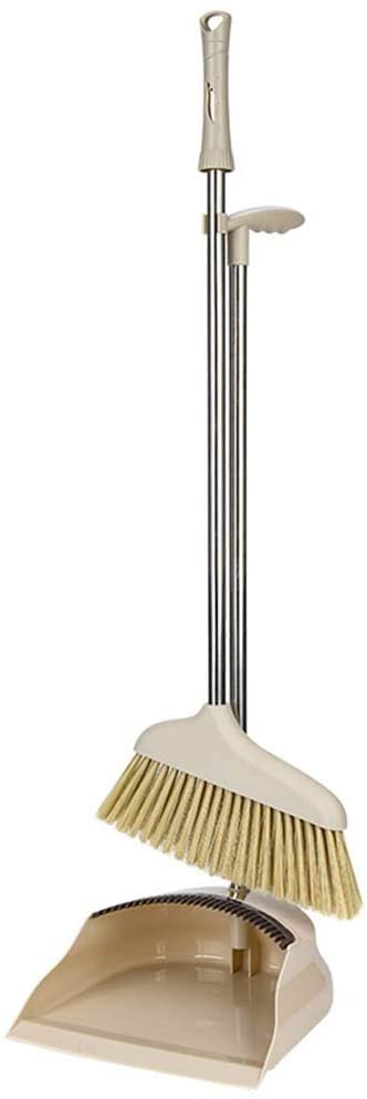 DEPILA NLIAN and Dustpans Sets, 90cm Extra Long Handle Grips Sweep Set Lobby Home Kitchen Office Commercial Hardwood Floor Use dustpan set