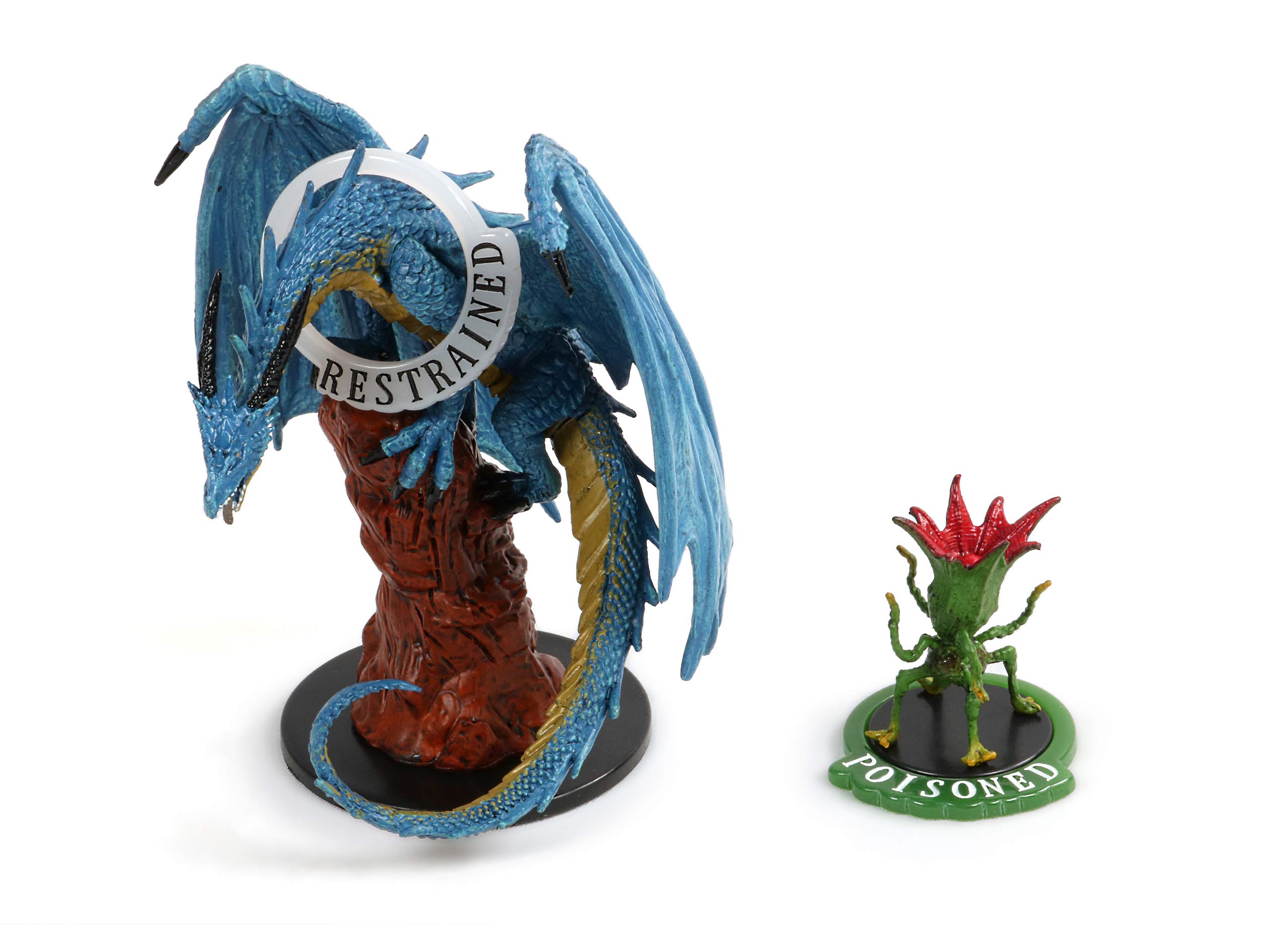 Chill Approach D&D Acrylic Condition Rings - D&D Condition Markers with Storage Case for Dungeons & Dragons, Pathfinder, and Other Tabletop RPG Miniatures, 64 Piece Set