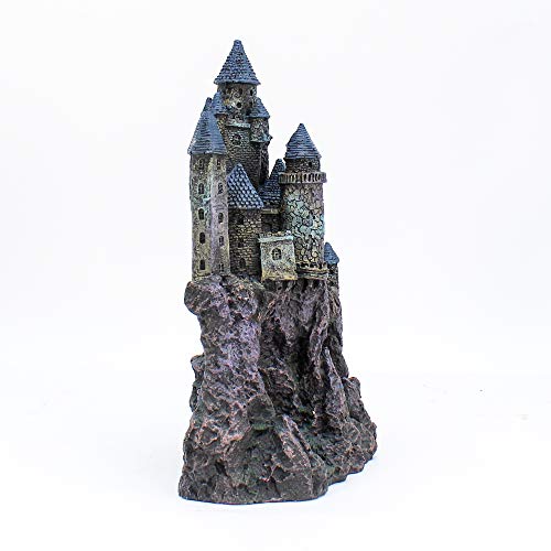 Penn-Plax Age-of-Magic Wizard’s Castle Aquarium Decoration – Safe for Freshwater and Saltwater Fish Tanks – Extra Large – Part A