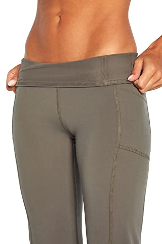 Jessica Simpson Sportswear Women's Standard Tummy Control Bootcut Pocket Pant, Gunmetal, Large