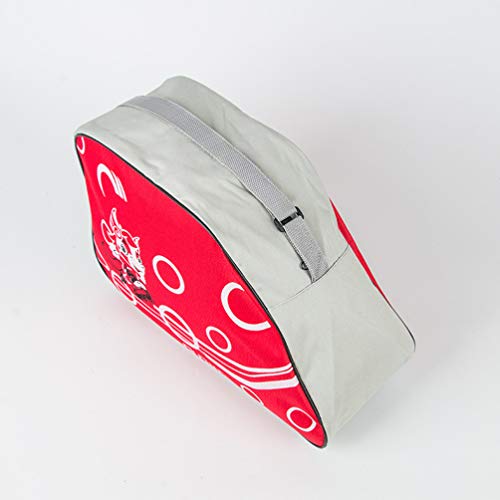 BESPORTBLE 1pc Skate Bag Portable Fashionable Adjustable Shoulder Strap Roller Skate Inline Skate Ice Skating Shoes Storage Bag Organizer Red