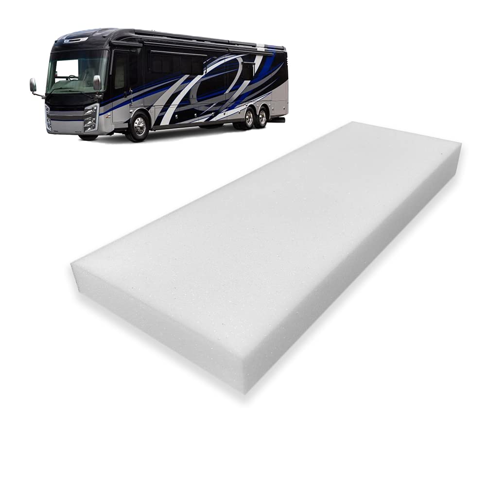 Foamma 2ā x 36ā x 72ā Truck, Camper, RV High-Density Bunk Mattress Topper, Made in USA, Comfortable, Travel Trailer, CertiPUR-US Certified, Cover Not Included