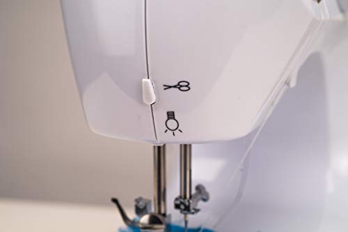 Michley Professional Desktop Sewing Machine SS-700+, 16 Built-in Stitch Patterns, 13.5-inches by 5.8-inches by 11.5-inches, White