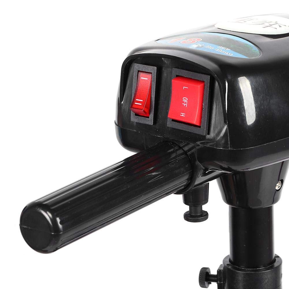 Bow Mount Electric Trolling Motor,12V 18Lbs Portable Brushed Multi-Gear Electric Mount Trolling Motor,Variable Speed,With Foot Control for Kayaks,Small Yachts,Inflatable Boats