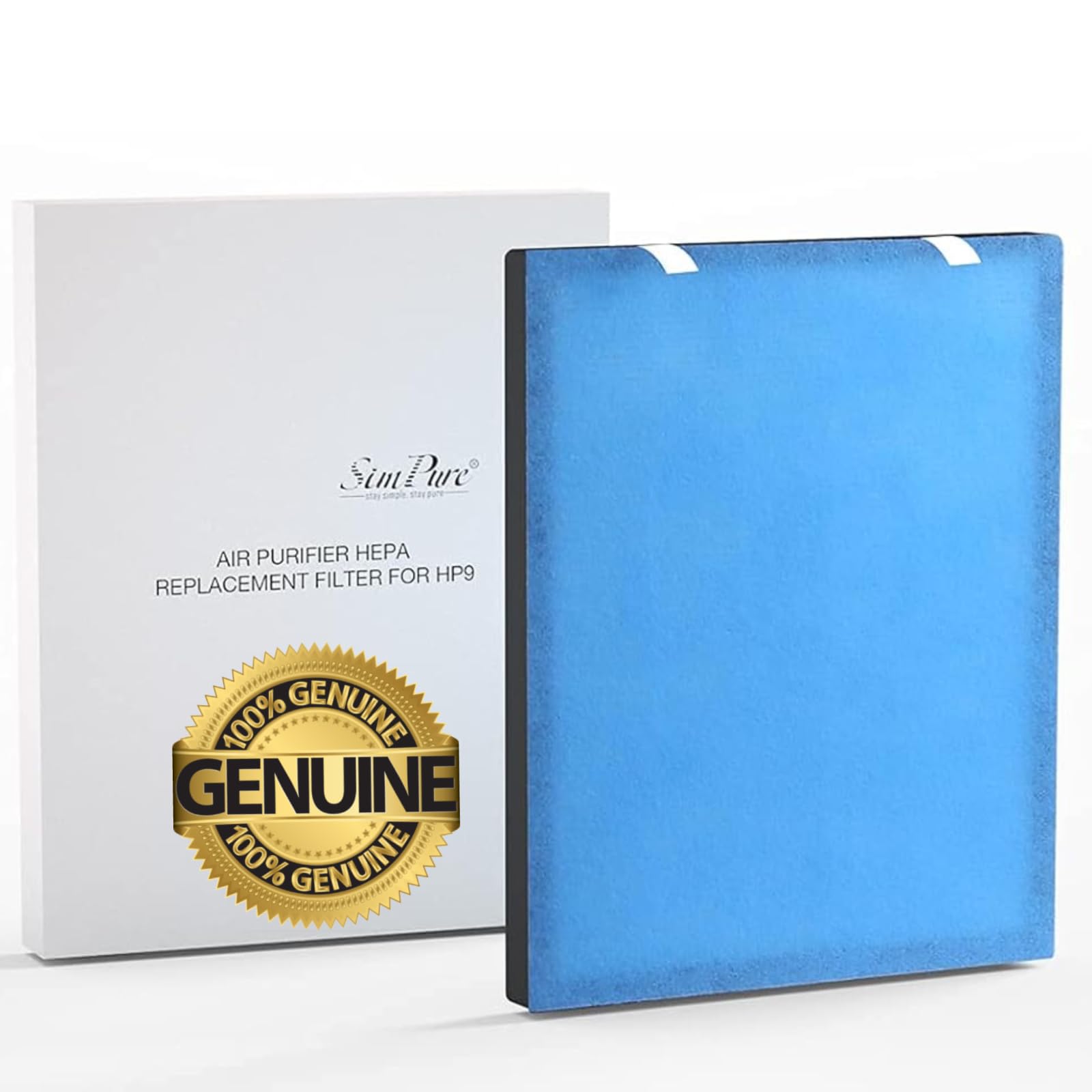 SimPure HP9 (Not HP8) Original HEPA Replacement Filter Compatible with SimPure HP9 Air Purifier, SP-HP9-RF (NOT for Other SimPure Air Purifiers)