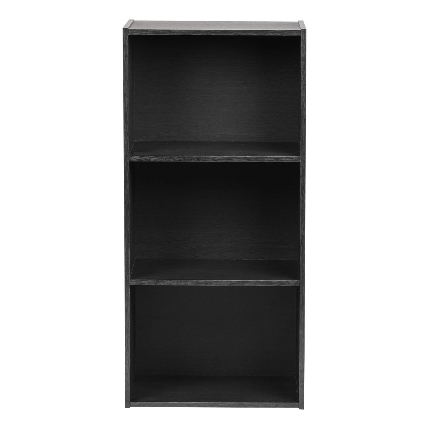 IRIS 3-Tier Wood Storage Shelf, Black