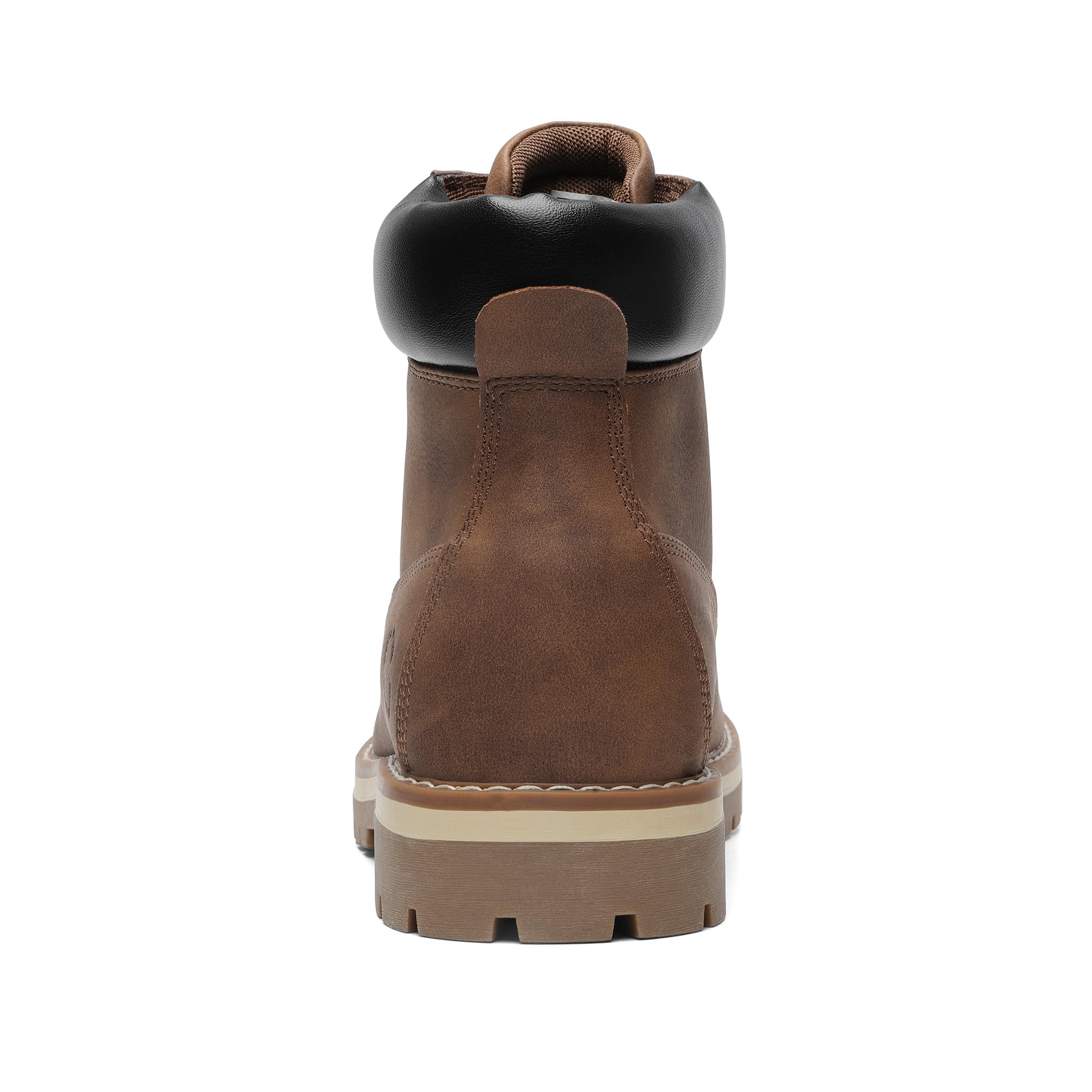 Bruno Marc Men's Insulated Winter Snow Boots Outdoor Warm Cold-Weather Work Boots,BROWN,Size 9.5,SBSB226M