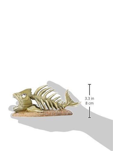 Penn-Plax Zombie Fish Aquarium Ornament, 7.2 by 3.5 by 3-Inch