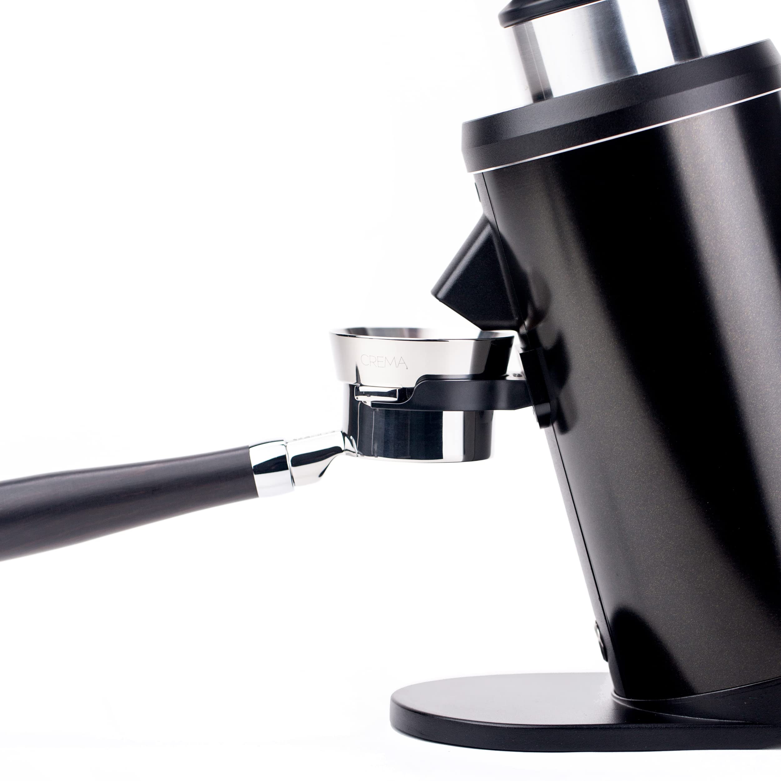Crema Coffee Products - 54mm Grinder Cradle - Compatible with Crema 54mm Bottomless Portafilters & 54mm Dosing Cups - Two Adjustable Heights - Espresso Machine Accessory