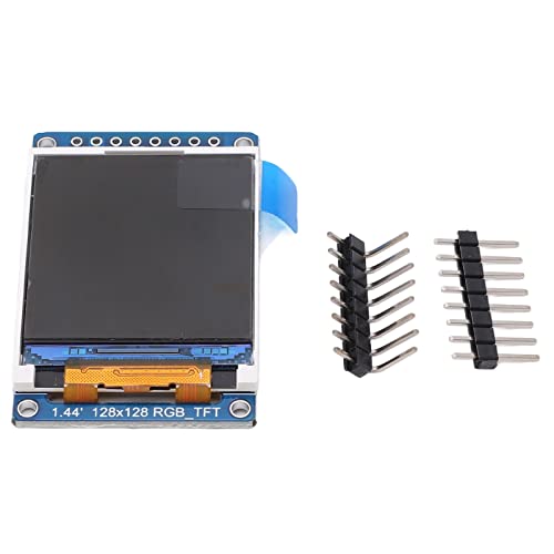Color LCD Display, LCD Display 128RGB X 128 Dots SPI Interface 1.44in Clear Wiring Compact for SCM