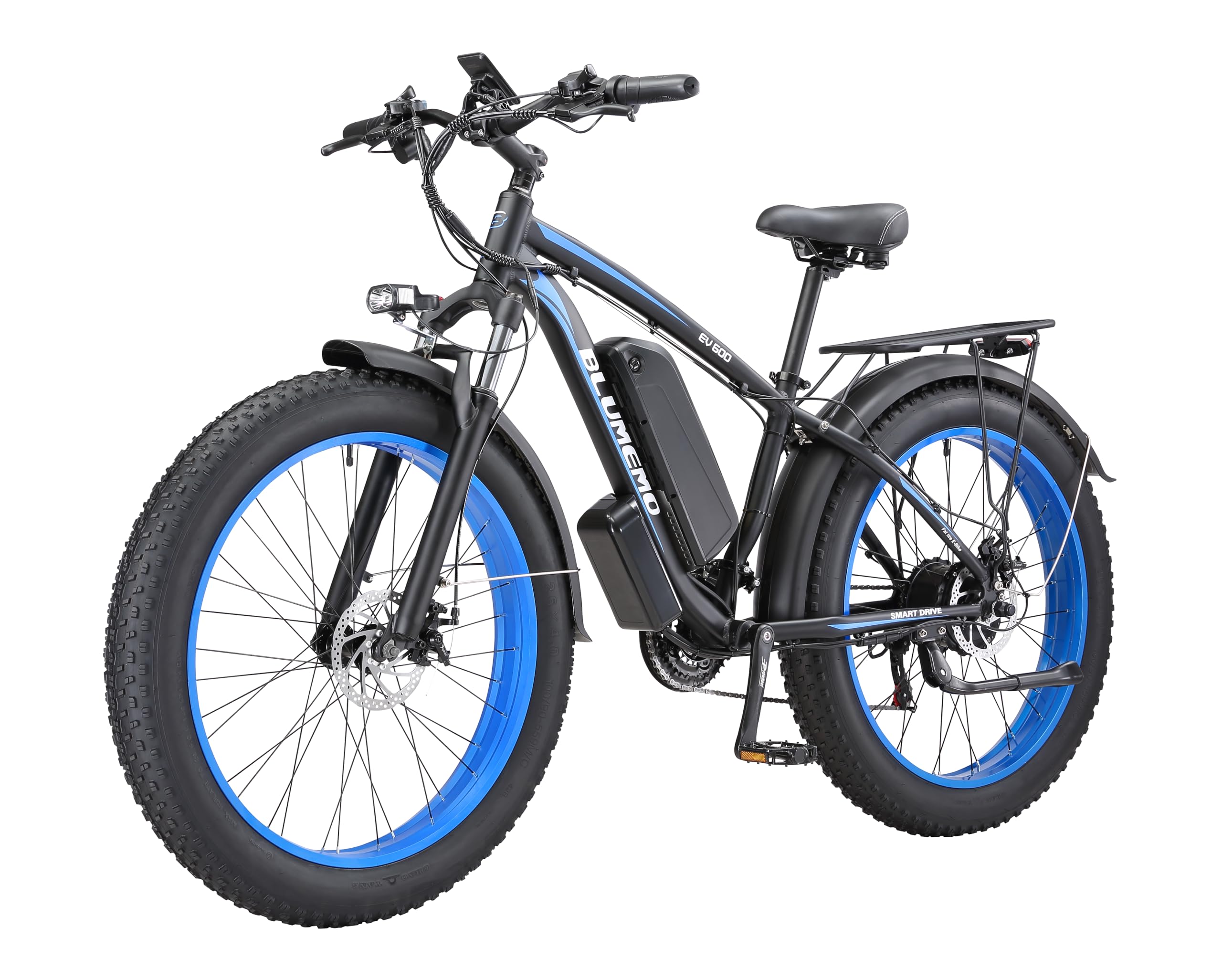 BLUMEMO Electric Bike for Adults 1000W, Removable 48V/17.5AH Battery E-Bike, Max 31Mph,Fat Tire Electric Bicycle 26" 4.0 for Trail Riding/Excursion/Commute 21-Speed Shifting UL and GCC Certified