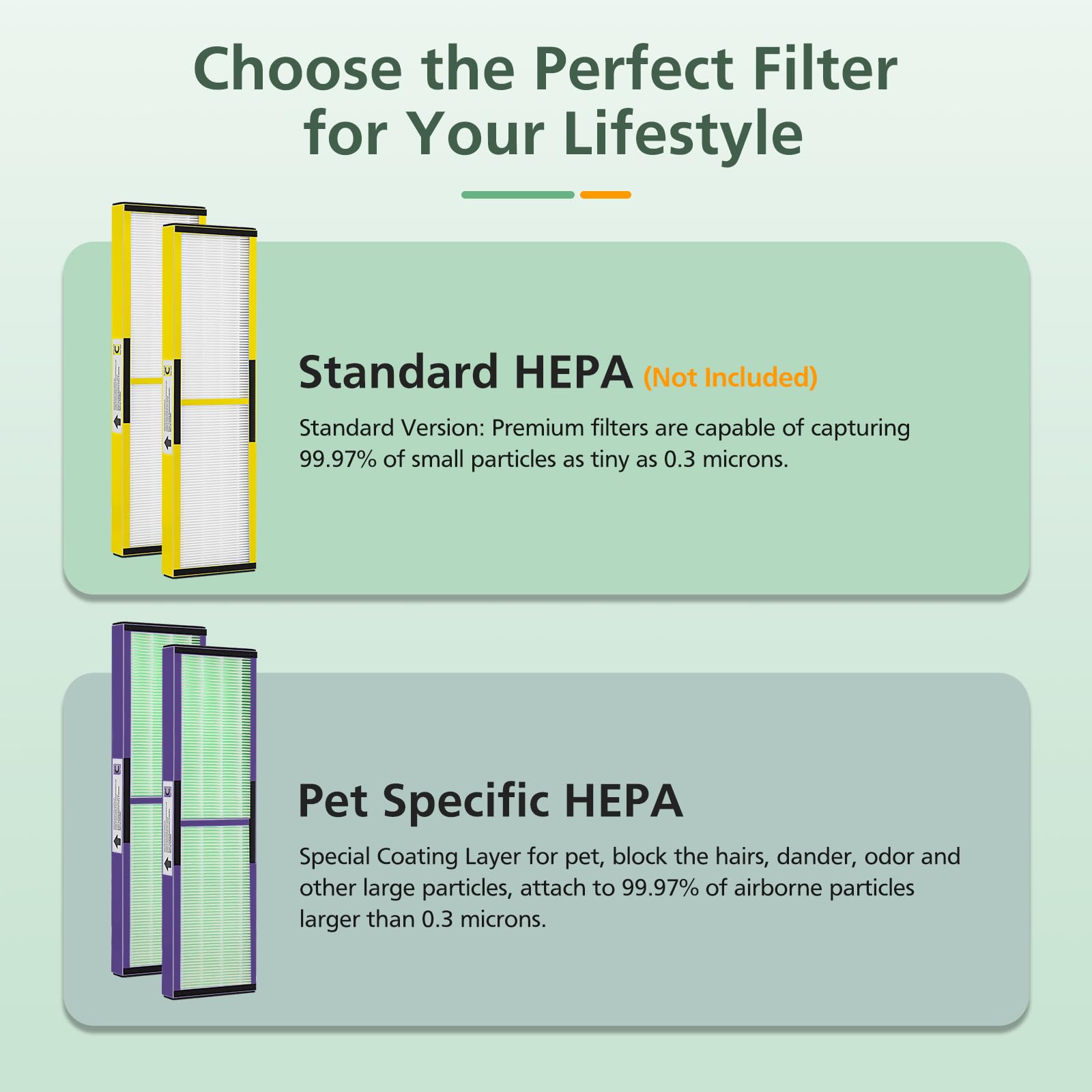 isinlive 2 Pack FLT5000 True HEPA Filter C Replacement with Pet Pure Treatment, and 8 Pack Activated Carbon Pre-Filters for Ger Guardian Air Purifier FLT5111 AC5000 AC5000E AC5250PT AC5350B AC5350BCA