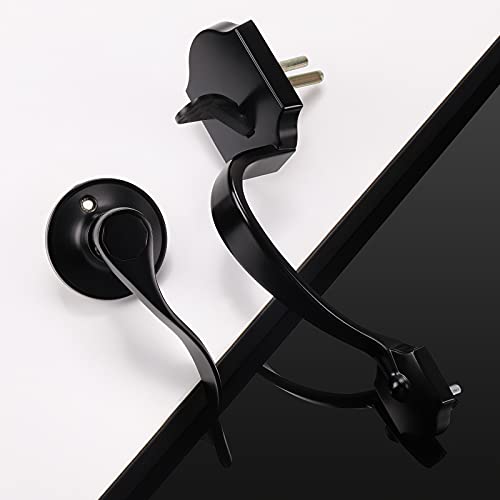 home improvement direct Camelot Trim Lower Half Handleset, Flat Black Entry Door Handle with Accent Wave Door Lever for Electronic Keypad with Drop Interior Left Handed Lever