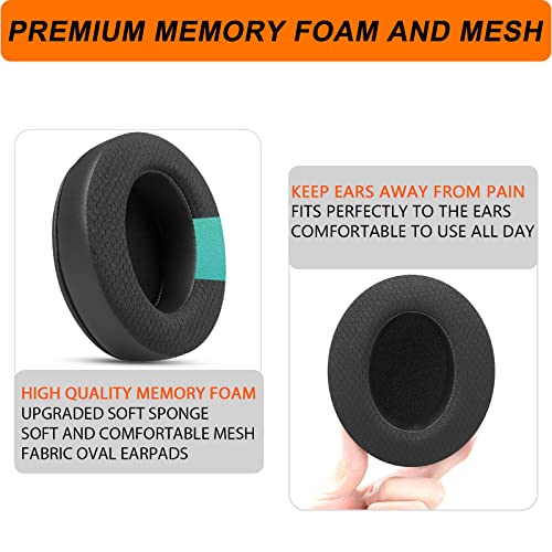 Gvoears Replacement Earpads for Audio Technica ATH M50X/M40X, HyperX Cloud/Alpha, Steelseries Arctis, Turtle Beach Stealth earpads Replacement, Ear Cushions Also fit Sony MDR-7506 Series&More