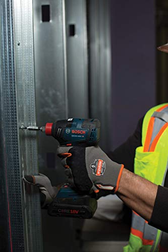 BOSCH GDX18V-1800CB15 18V EC Brushless Connected-Ready 1/4 In. and 1/2 In. Two-In-One Bit/Socket Impact Driver Kit with (1) CORE18V 4.0 Ah Compact Battery