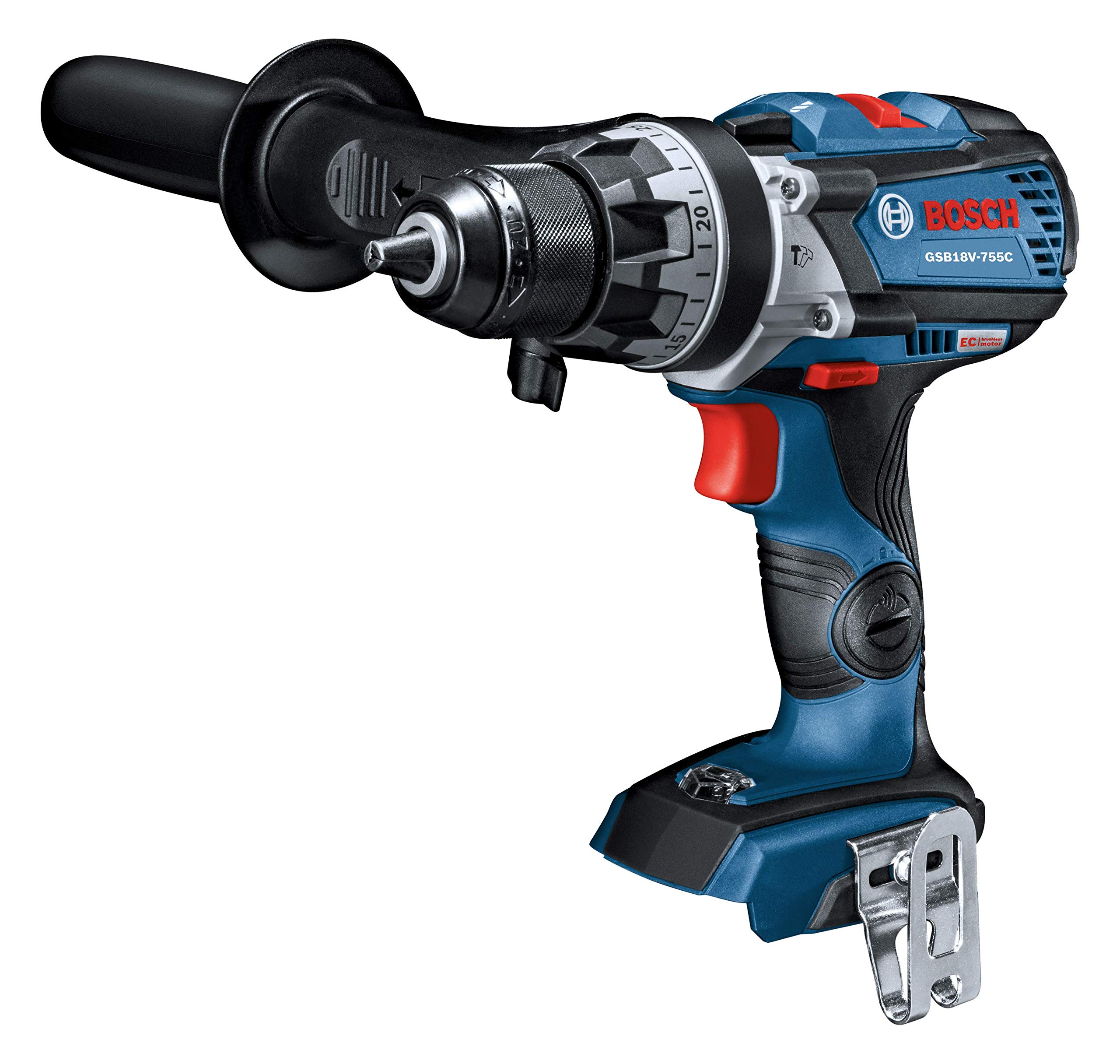 BOSCH GSB18V-755CN 18V EC Brushless Connected-Ready Brute Tough 1/2 In. Hammer Drill/Driver (Bare Tool)