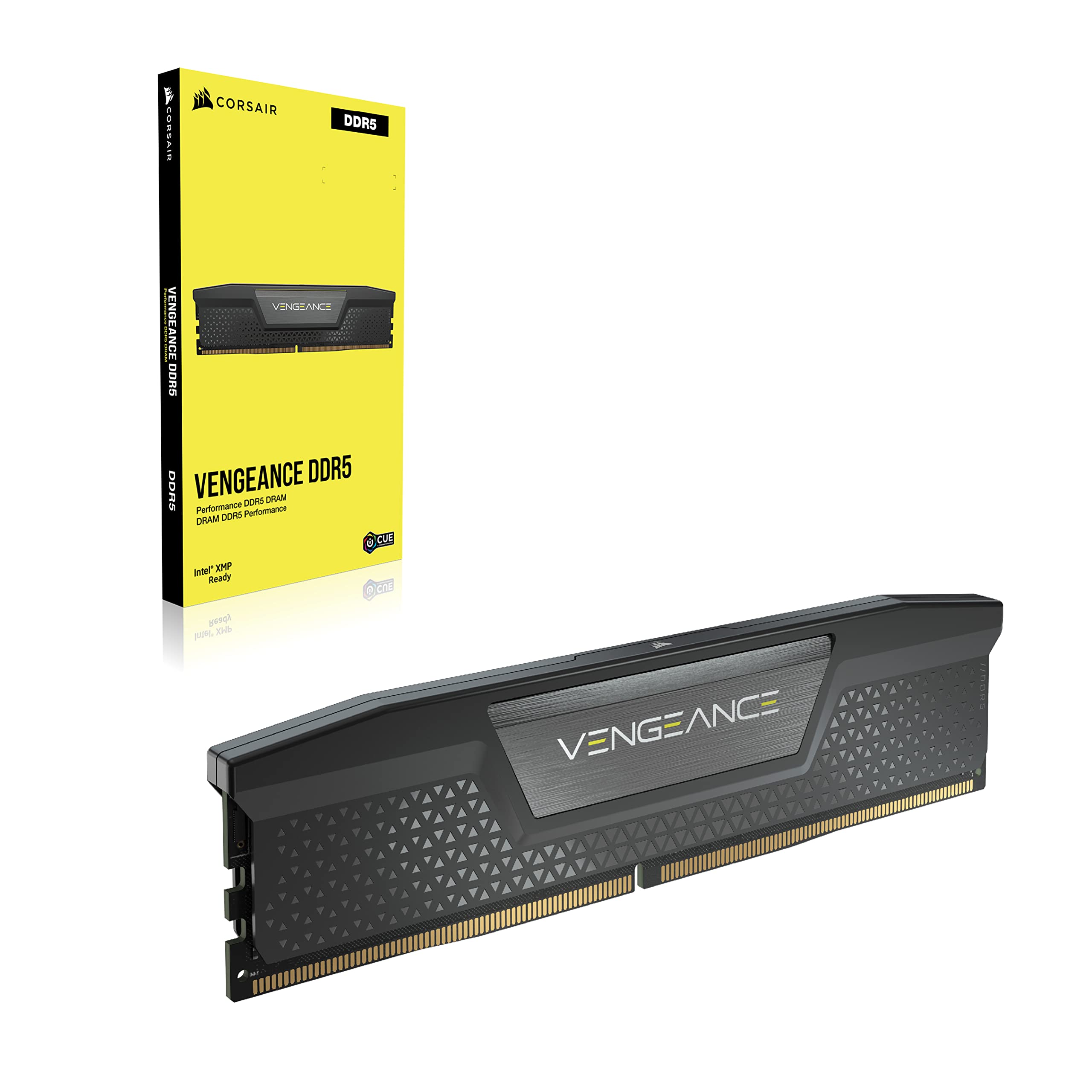 CORSAIR VENGEANCE DDR5 RAM 64GB (2x32GB) 6200MHz CL32 Intel XMP iCUE Compatible Computer Memory - Black (CMK64GX5M2B6200C32)